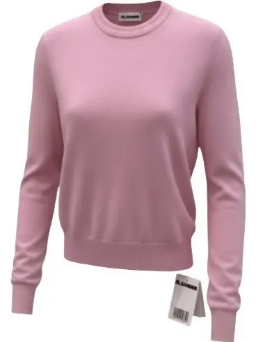 JIL SANDER Crew Neck Long Sleeve Knitwear - Pink