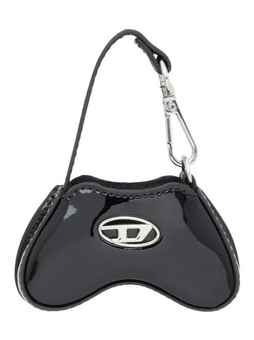DIESEL® Play Charms Glossy Bag Charm - Black