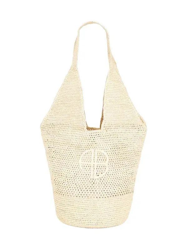 ANINE BING Leah Logo Tote Bag - Nude