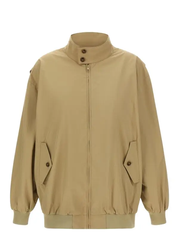MAISON MARGIELA High-neck Zip-up Jacket - Beige