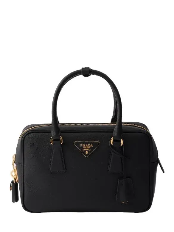 Prada Small Zip-up Tote Bag - Black