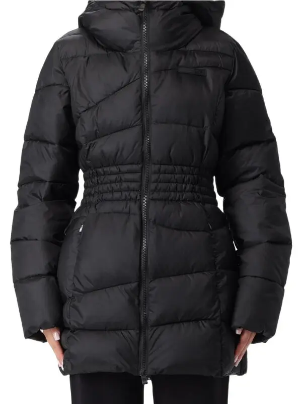 EA7 Long-sleeved Padded Jacket With Hood - Black