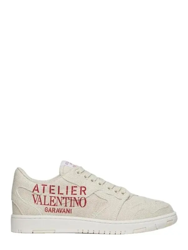 Valentino Garavani Atelier 07 Camouflage Edition Canvas Sneakers - White