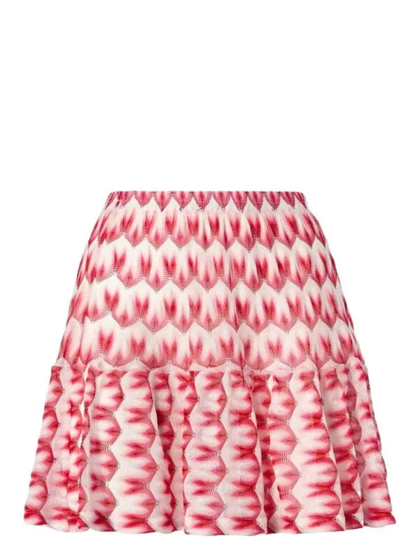 Missoni Mini Skirt In Floral-pattern Viscose - Multi-color