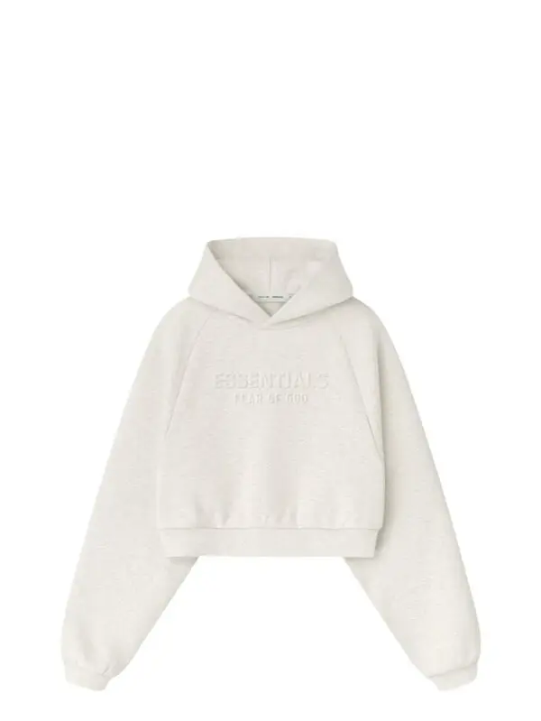 Fear Of God Embossed 90s Raglan Hoodie - Oatmeal Heather