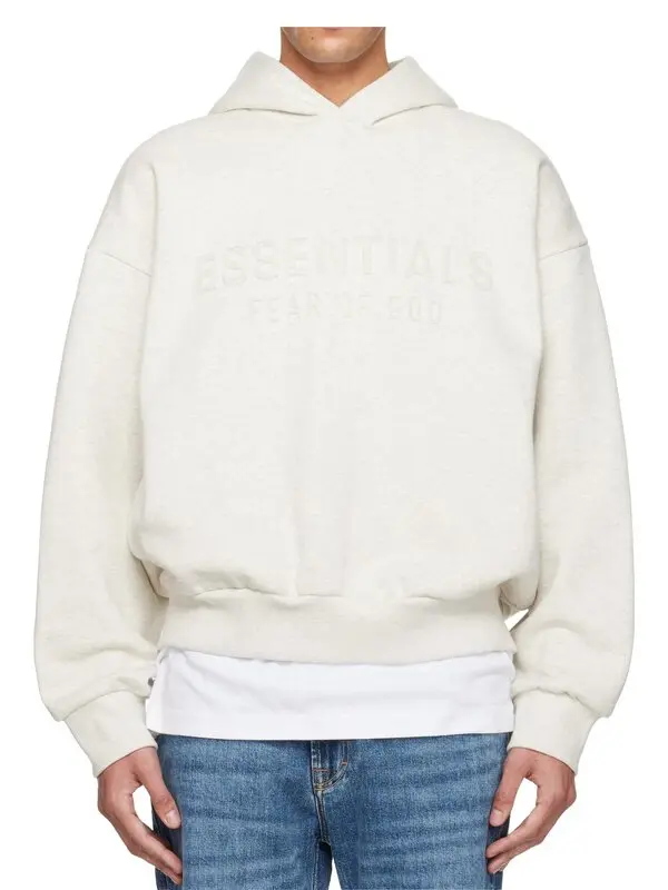 Fear Of God Classic Logo Hoodie - Oatmealheather