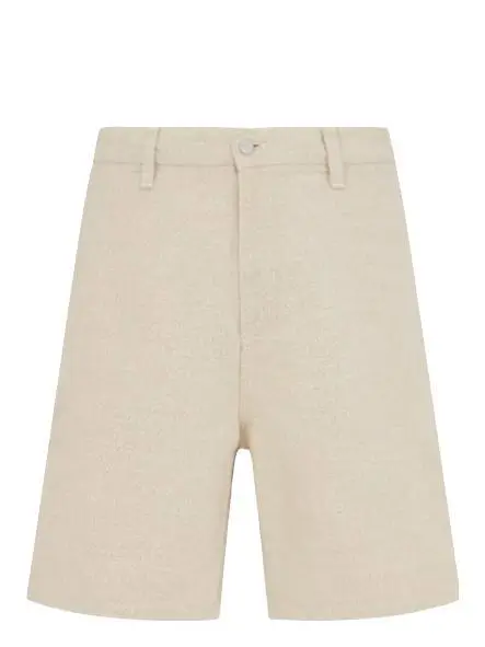 Carhartt Work In Progress Walter Single Knee Canvas Shorts - Rinsed Natural