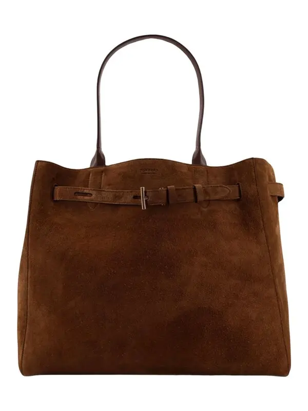 TOM FORD Logo Tote Bag - Brown
