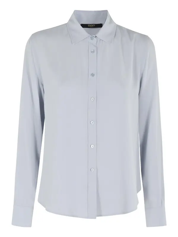 Seventy Long Sleeve Shirt With Pointed Collar - White