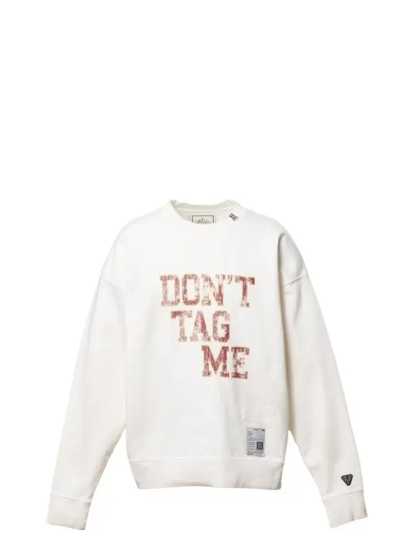 Mihara Yasuhiro Crewneck Text Print Sweatshirt - White