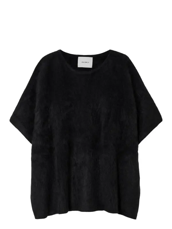 LISA YANG Brushed Cashmere Sweater - Black