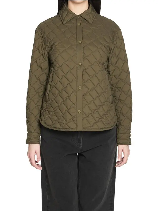 Herno Quilted Button-up Jacket - Brown