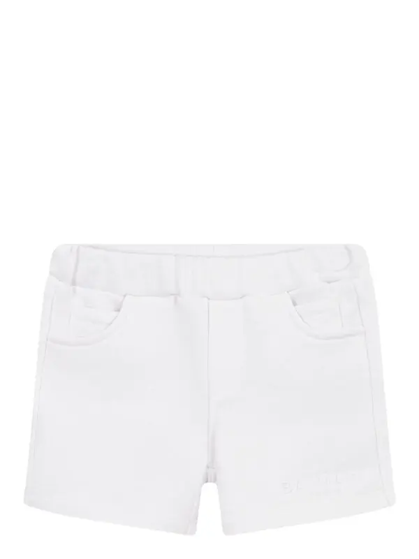 Balmain Elasticated Waist Shorts With Pockets - White