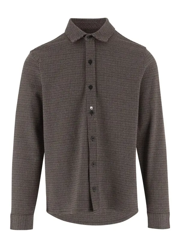 Vince Textured Cotton-blend Shirt - Black