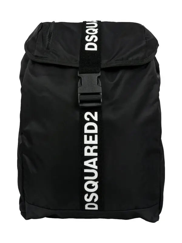 Dsquared2 Logo Print Backpack - Black