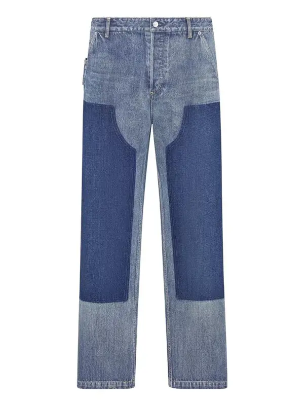 Dior Panelled Straight-leg Jeans - Blue