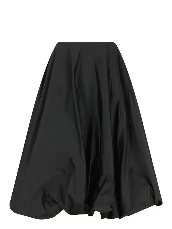 Balenciaga Draped Maxi Skirt - Black
