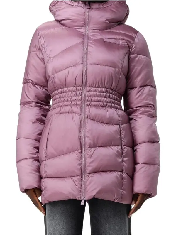 EA7 Quilted Hooded Jacket - Pink