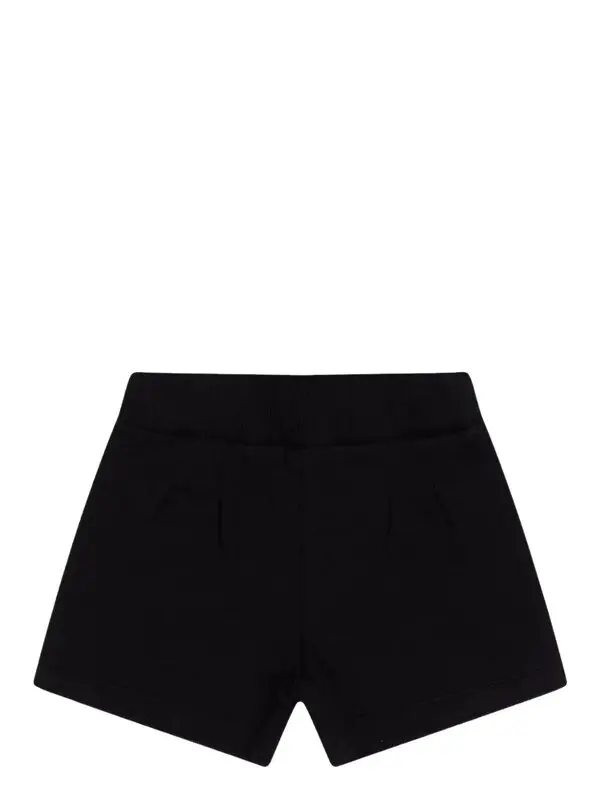 Balmain Cotton Shorts With Elasticated Waist - Black