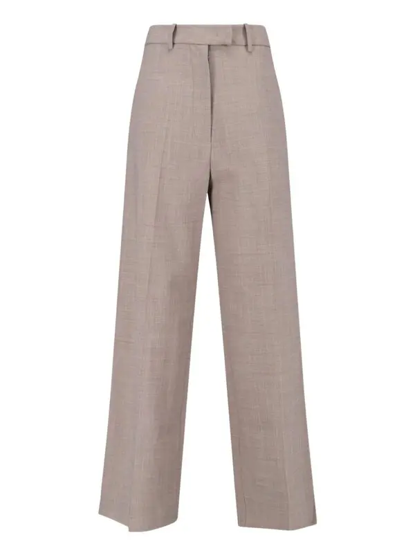 THE FRANKIE SHOP Brickell Wide-leg Tailored Trousers - Nude