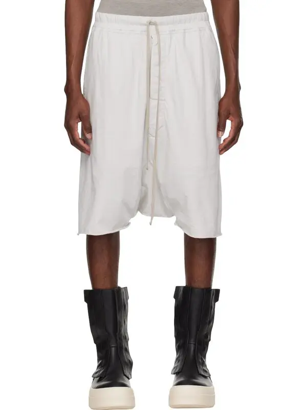 Rick Owens Drawstring Shorts - Milk Wash