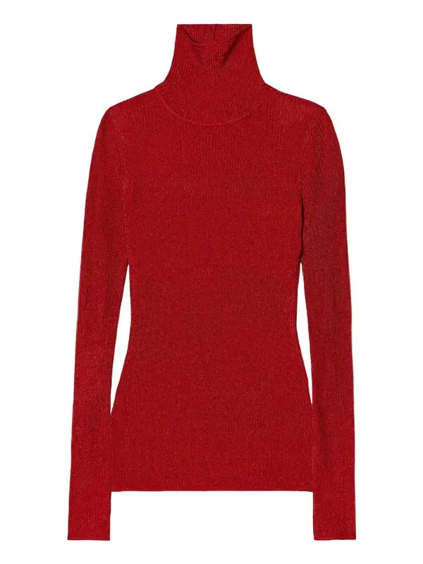 Isabel Marant Étoile Jaelis Ribbed Knit Turtleneck Sweater - Red