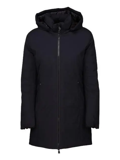 SAVE THE DUCK Zip-up Hooded Coat - Black