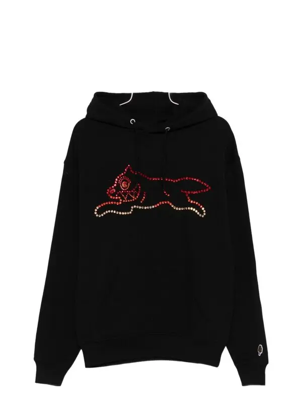 ICECREAM Graphic Embellished Hoodie - Black