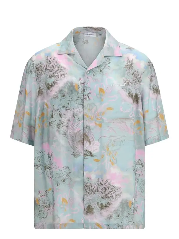 Off-White All-over Printed Button-up Shirt - Gray
