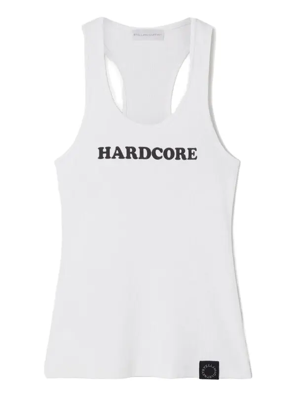 Stella McCartney Hardcore Slogan Tank Top - Pure White