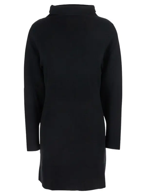 P.a.r.o.s.h High-neck Midi Dress - Black