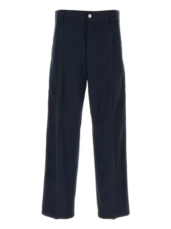 Bottega Veneta Logo Detailed Cargo Trousers - Blue