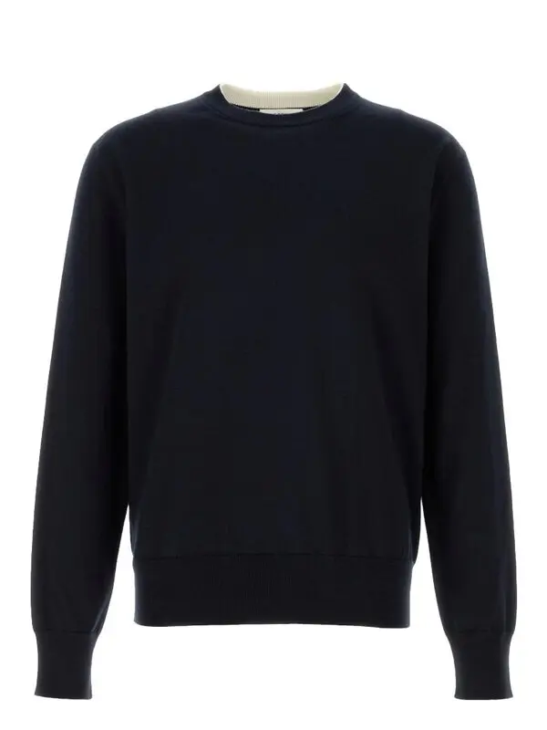 JIL SANDER Long Sleeve Crewneck Jumper - Midnight Blue
