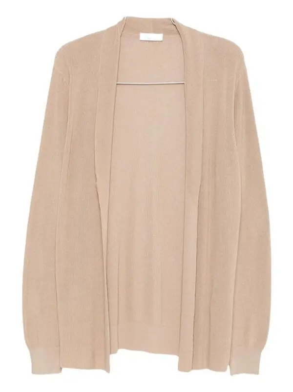 ROBERTO COLLINA Long Sleeve Cardigan - Nude