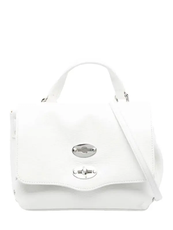 ZANELLATO Postina Twist-lock Baby Top Handle Bag - White Milk