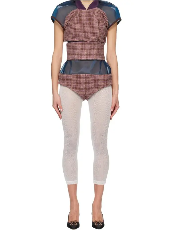 KIKO KOSTADINOV Paneled Shorts With Integrated Mesh Leggings - Multicolor