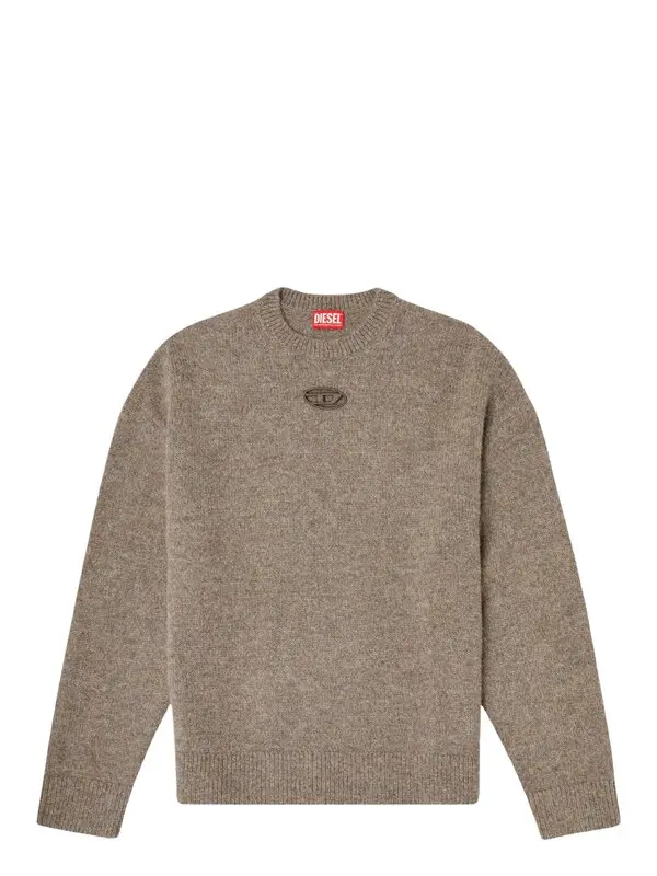 DIESEL® K-areesso Logo Cut-out Sweater - Beige