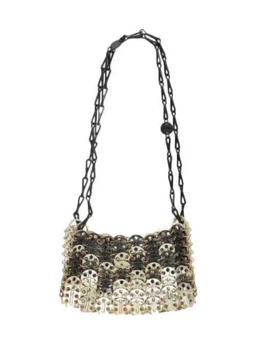 Rabanne Iconic 1969 Nano Shoulder Bag - Black/gold