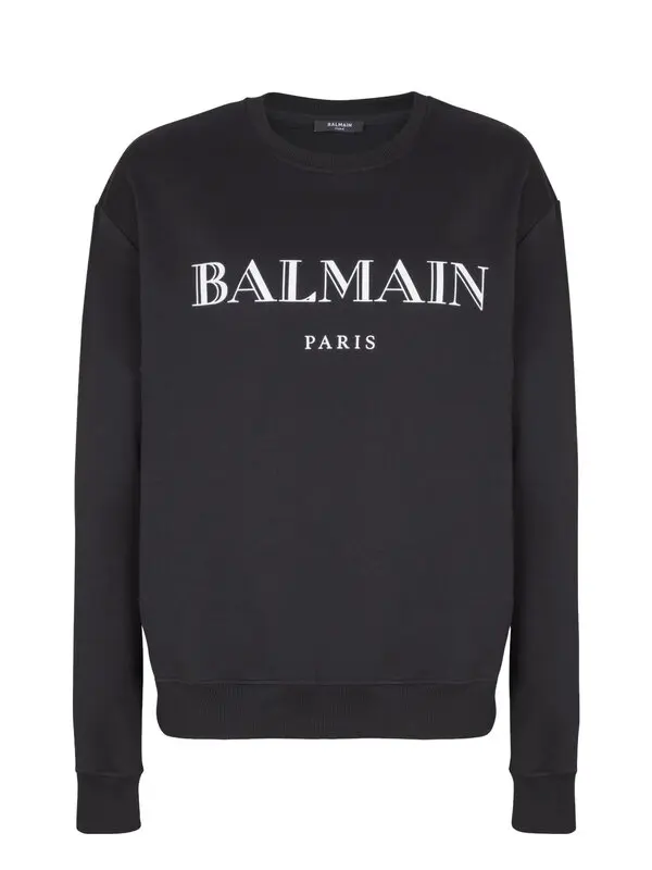 Balmain Printed Sweatshirt - Black