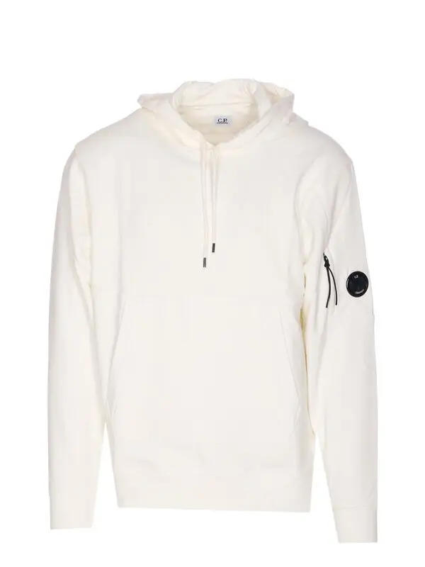 C.P. COMPANY Diagonal Raised Hoodie - White