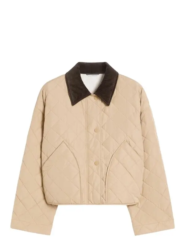Max Mara Quilted Jacket - Nude