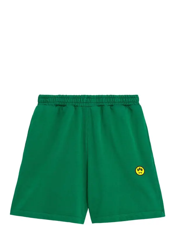 BARROW Smiley Face Logo Shorts - Green