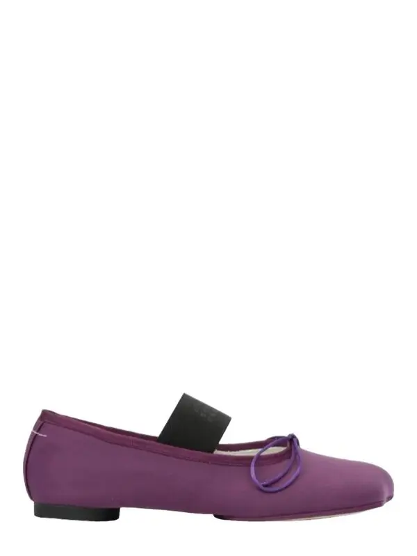 MAISON MARGIELA Ballerina Flats With Bow Detailing - Purple