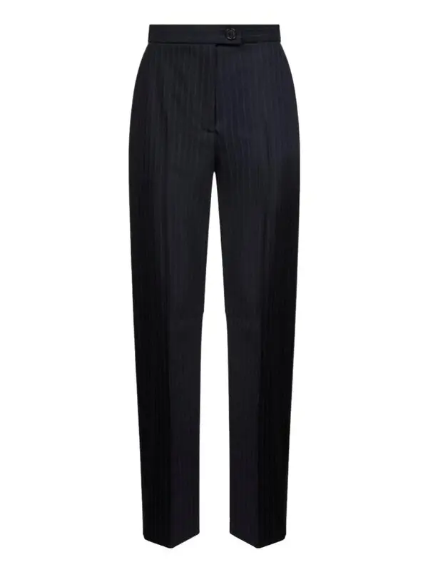 Khaite Pinstripe Tailored Trousers - Black