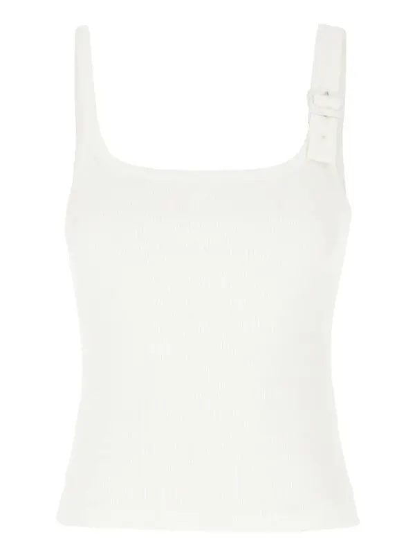 COURREGES Buckle Camisole Top - White
