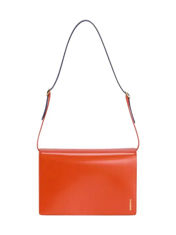 JIL SANDER File Small Shoulder Bag - Paprika
