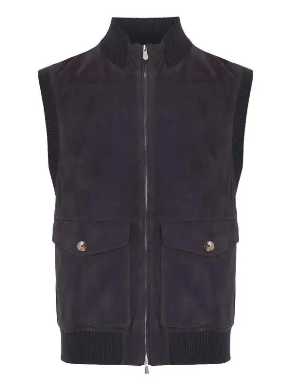Brunello Cucinelli Buttoned-pocket Gilet - Black