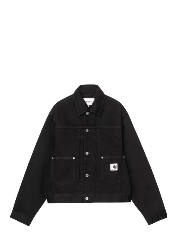 Carhartt Wip Long-sleeved Denim Jacket - Black
