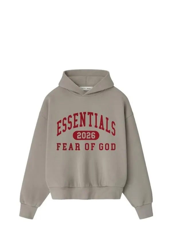 Fear Of God Logo Hoodie - Smoke Grey