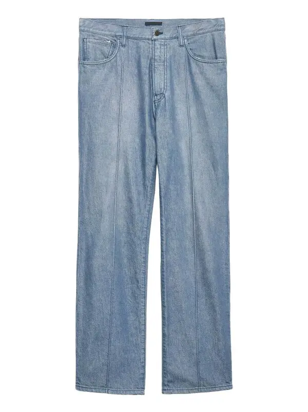 Prada Belted Denim Jeans - Tannin Blue